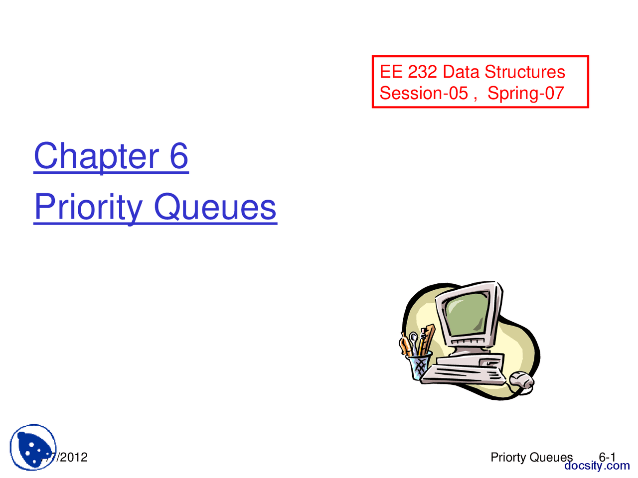 Priority Queues Algorithms And Data Structures Lecture Slides Docsity 9971