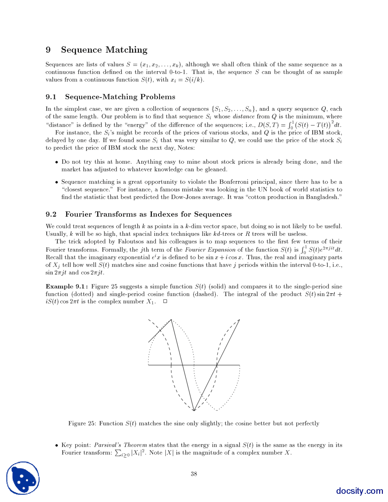 Sequence Matching Mining And Distributed Queries Lecture Notes Docsity