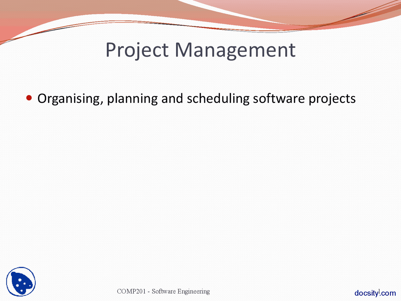 Project Management Development And Software Engineering Lecture Slides