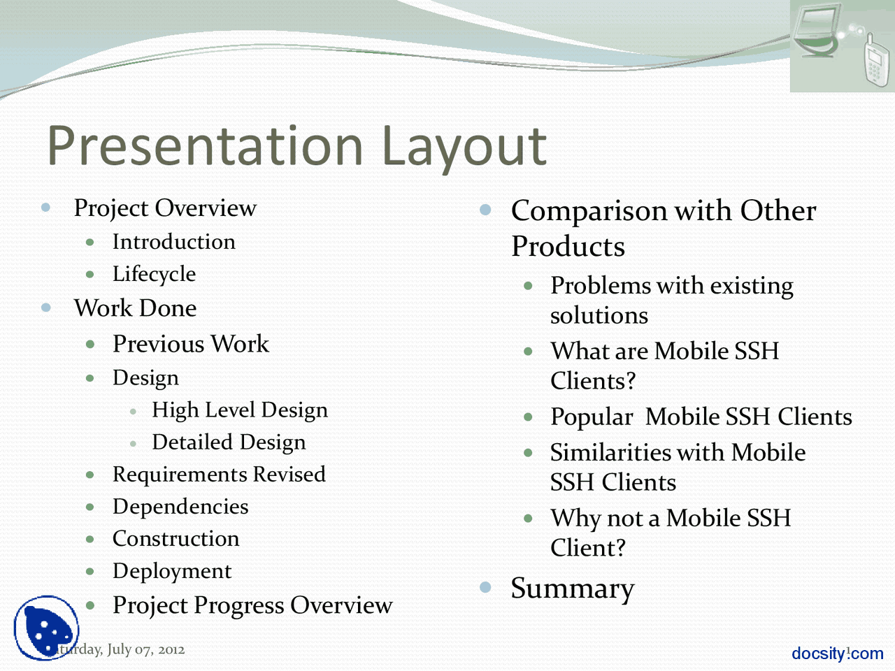 Java Mobile Admin: Linux Server Remote Tool - Project Overview, Design, & Development | Slides ...