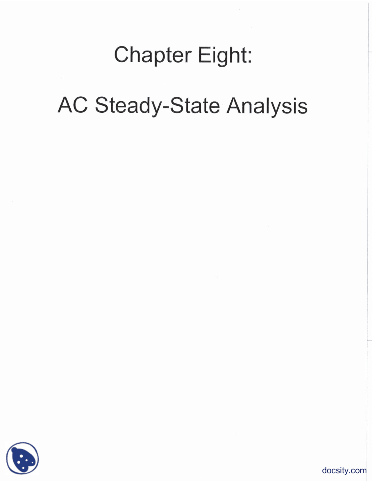 Ac Steady State Analysis Part 1 Basic Electrical Engineering Problems