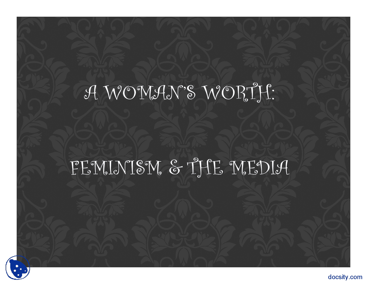 Feminism And Media Mass Communication Lecture Slides Slides Mass