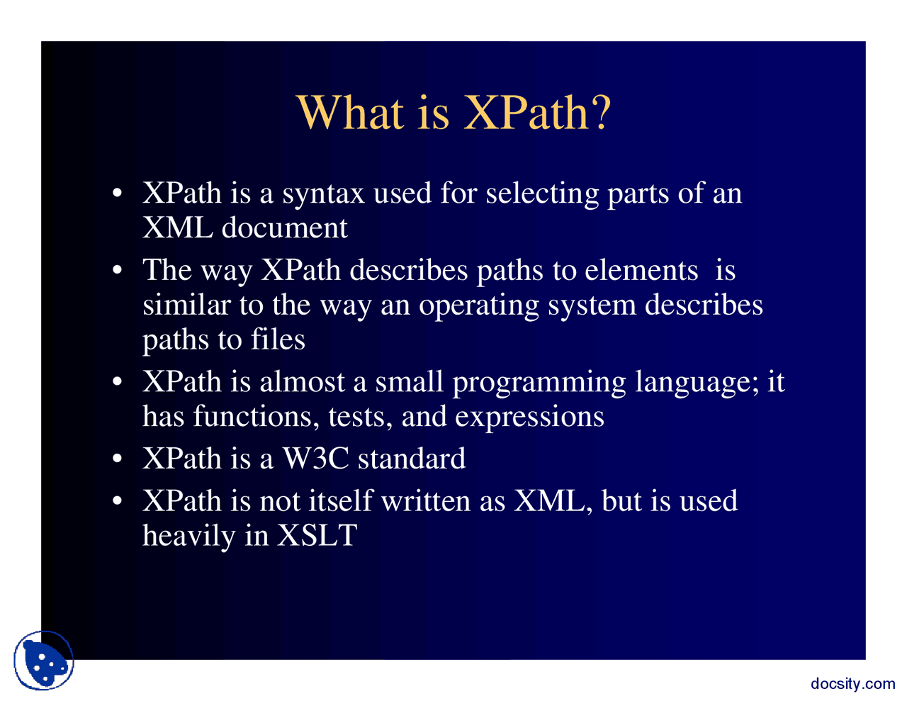 What Is Xpath 1 Information Security And Markup Language Lecture Slides