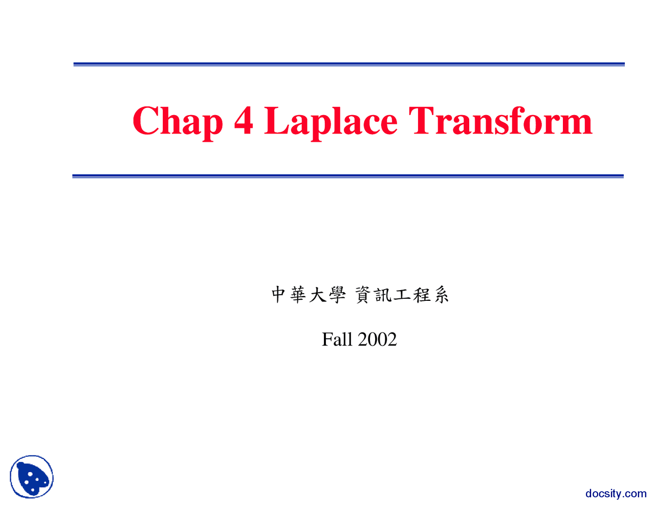 Basic Laplace Transforms And Differential Equations Signals And Systems