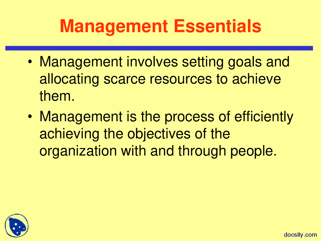 Management Essentials-Development And Human Resource Management-Lecture Slides - Docsity