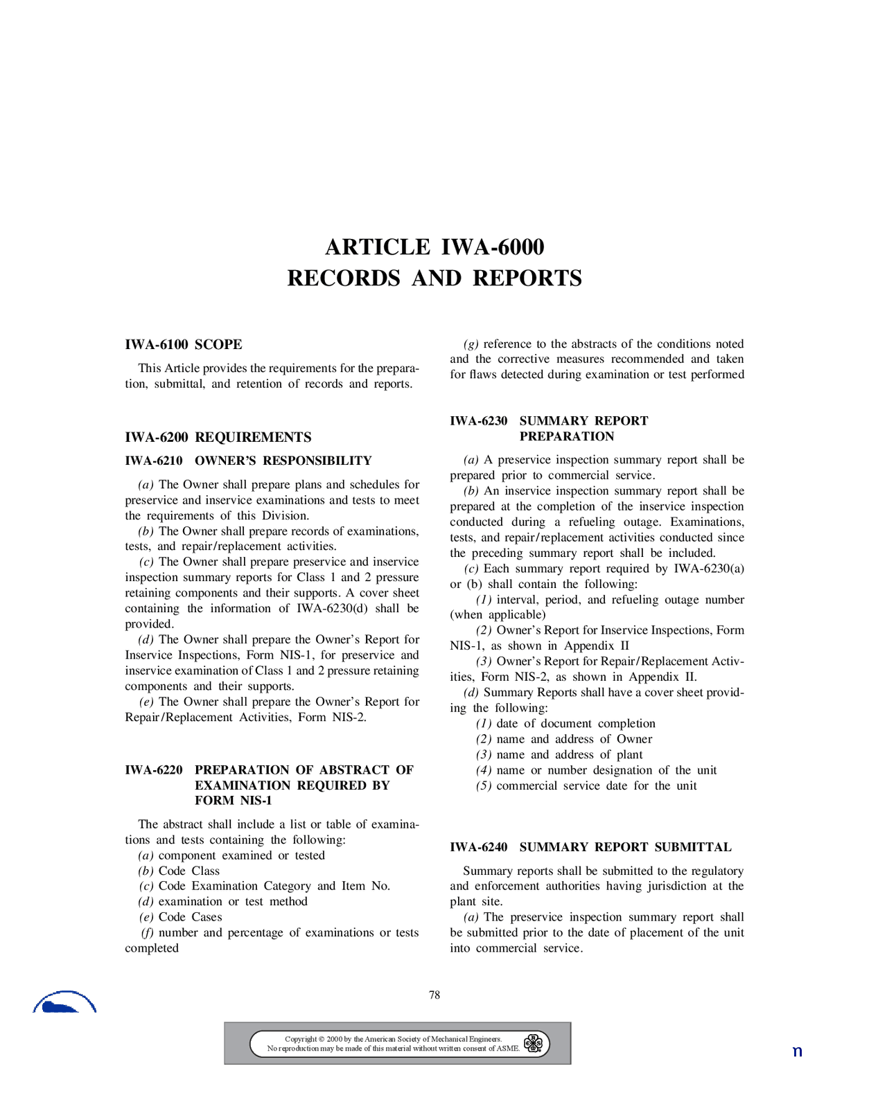 Records And Reports High Pressure Vessels And Boilers Handout Docsity