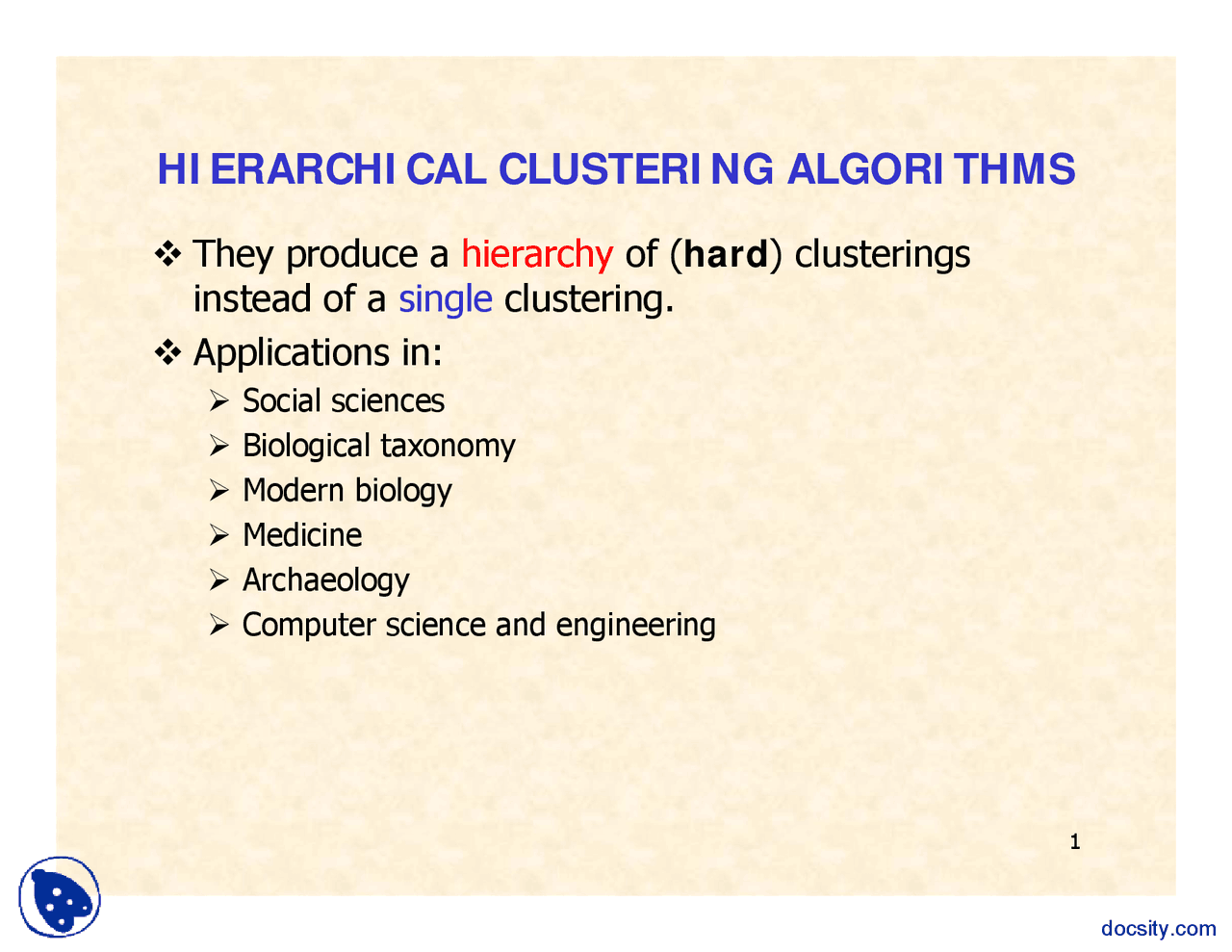 Hierarchical Clustering Algorithms Recognizing Patterns And Classifying