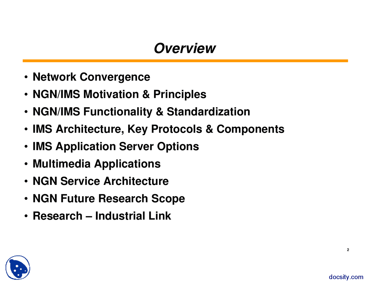 Network Convergence-Networks And IP MultiMedia Subsystem-Lecture Slides | Slides IP Multimedia ...