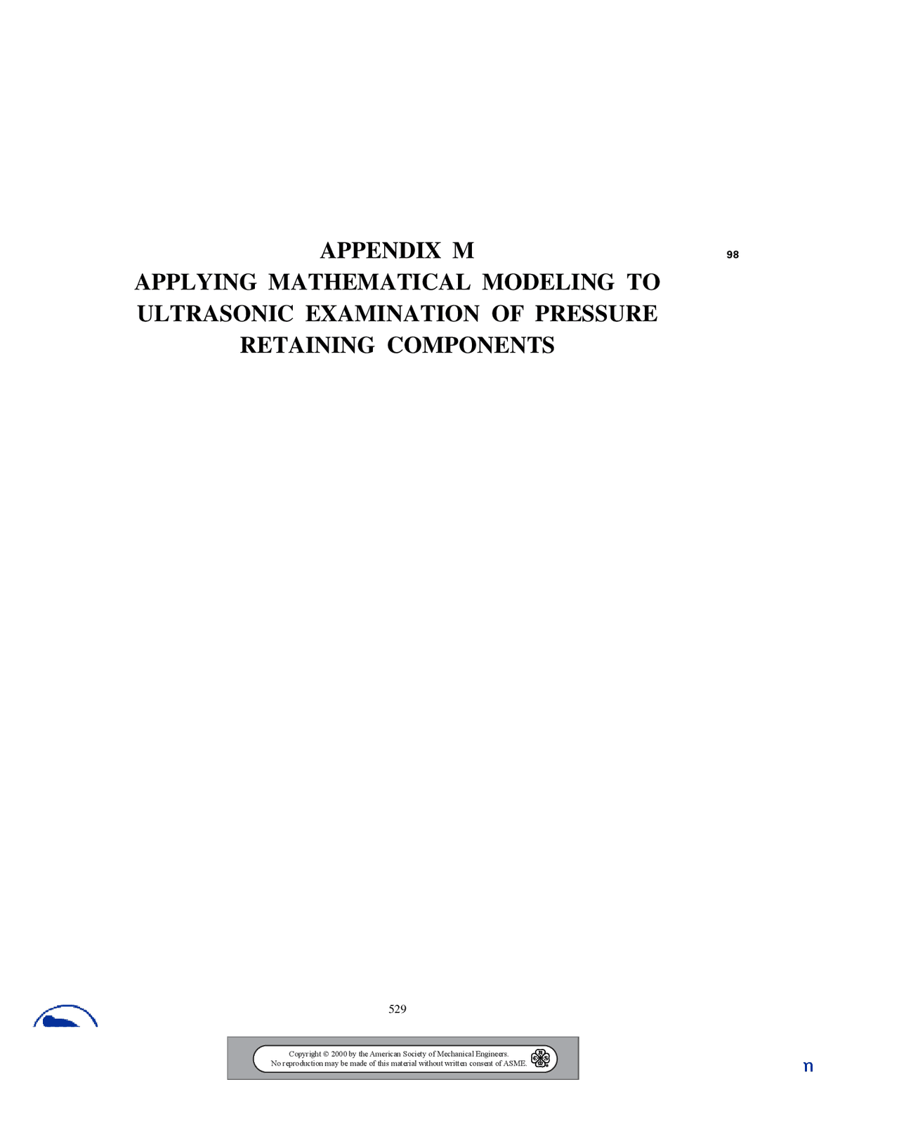 Mathematical Modeling of Ultrasonic Examination of Pressure Retaining ...