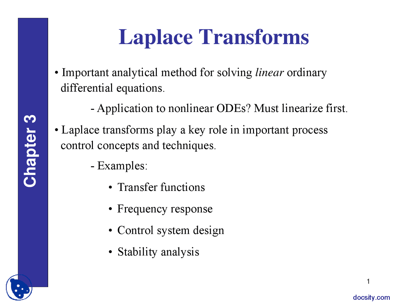 Laplace Transforms Signals And Systems Lecture Slides Docsity