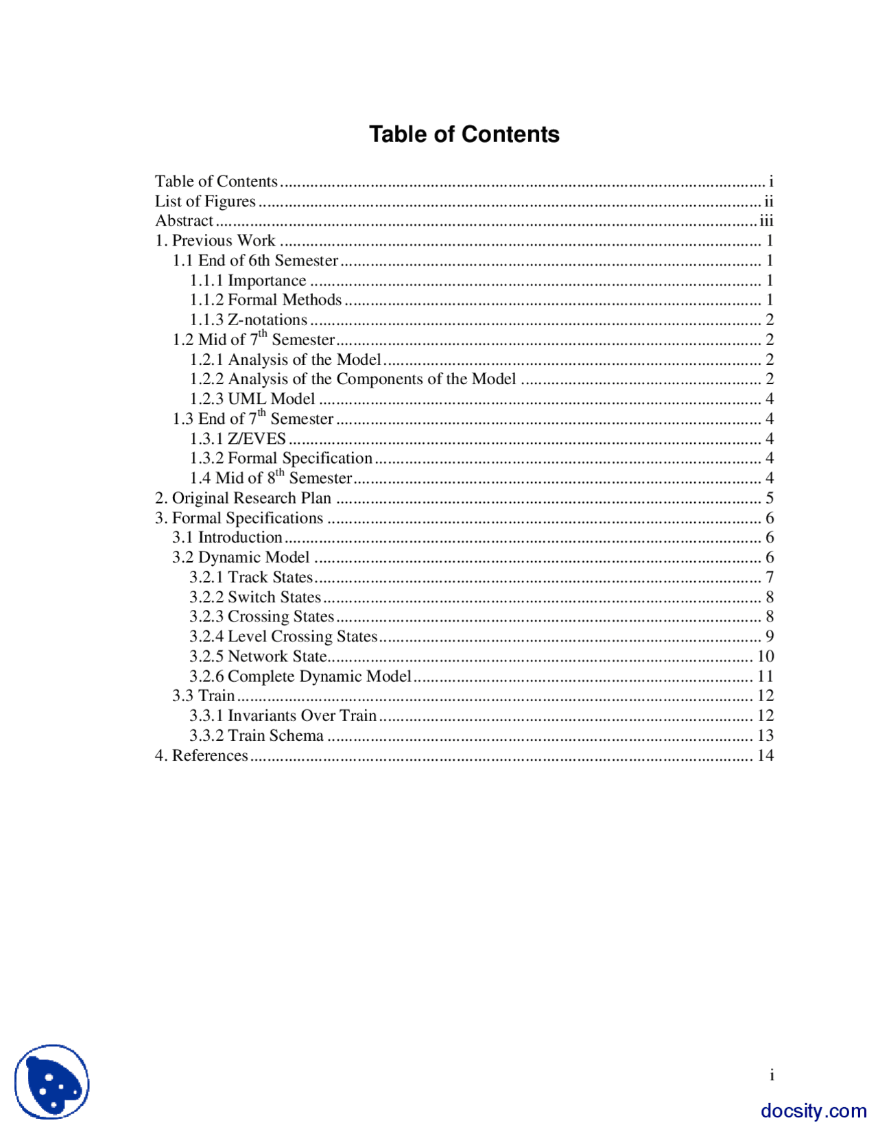 Railway Interlocking System-Computer Sciences-Project Report | Study Guides, Projects, Research ...