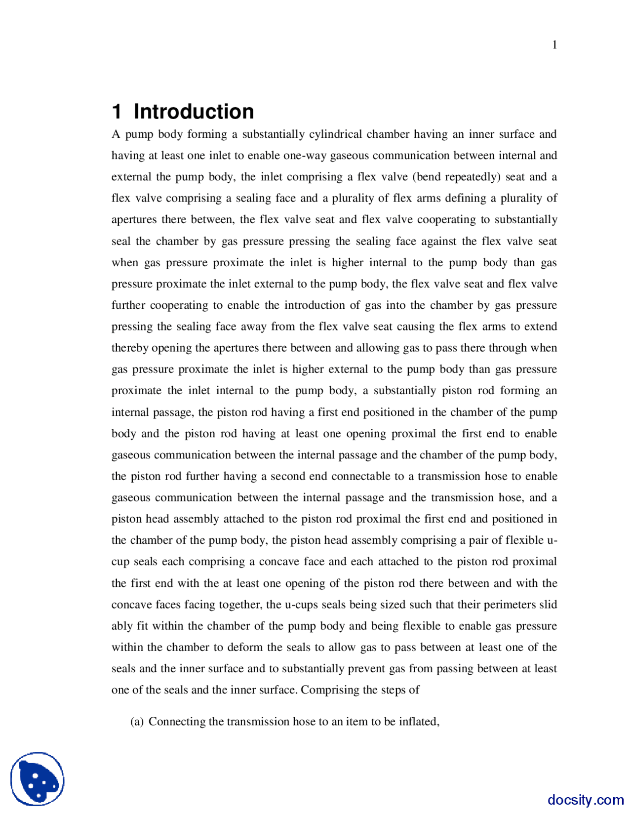 Hand Pump-Advanced Physics-Project Report | Study Guides, Projects ...
