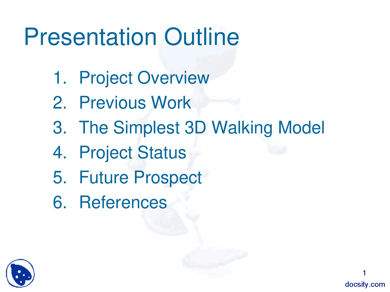 3D Bipedal Walking Animation Software Final - Docsity