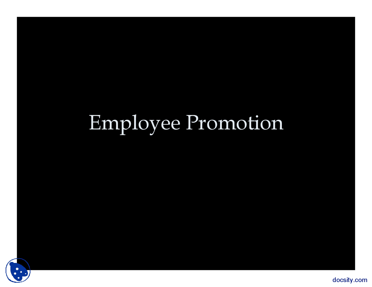 Employee Promotion Applications Of Computer Sciences Project