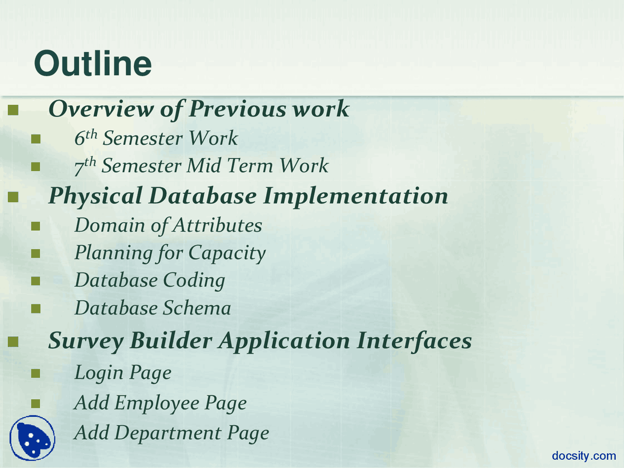 Survey Builder Application Final Implementation And Applications In