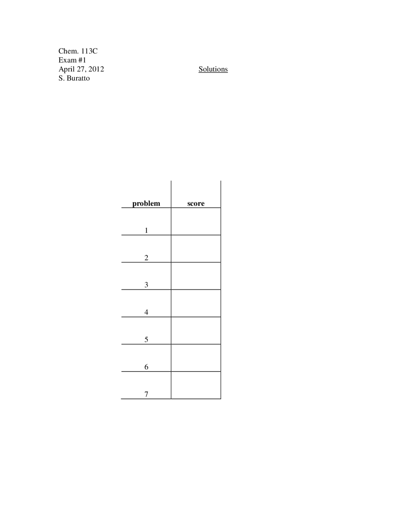 Problems On Mystery Of The Physical World Exam 1 Chem 113c Docsity