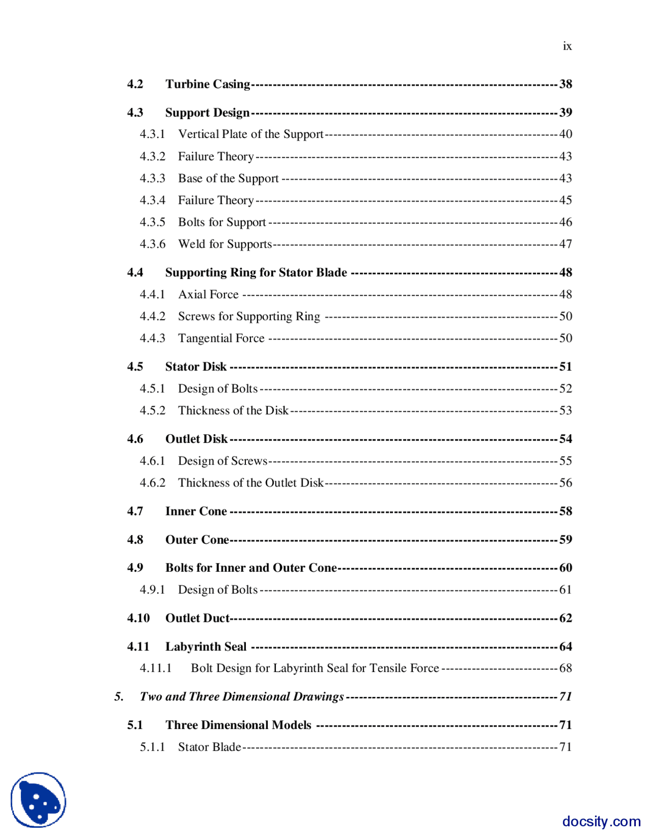 Turbine Systems-Applied Physics-Project Report - Docsity