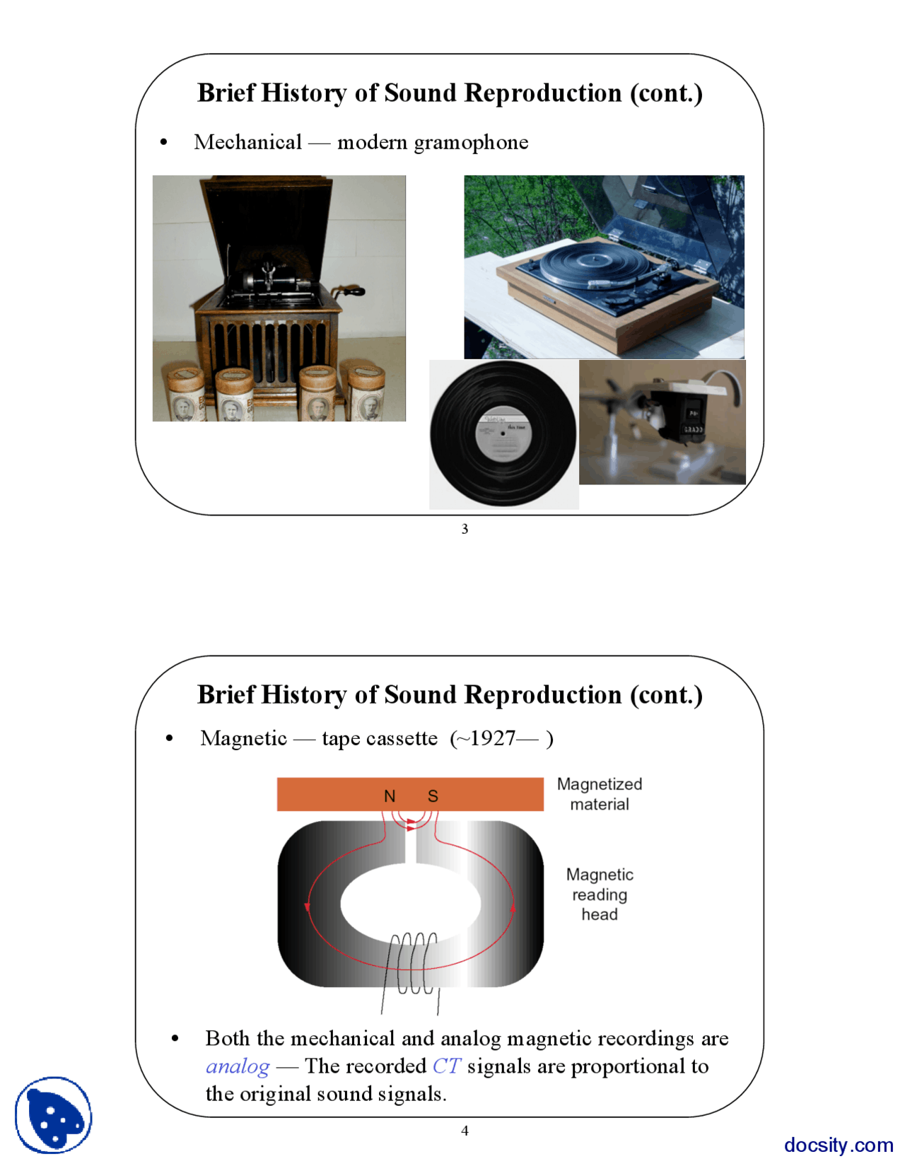 Digital Recording Compact Disk-Signals And Systems and Transforms Theory-Lecture Slides - Docsity