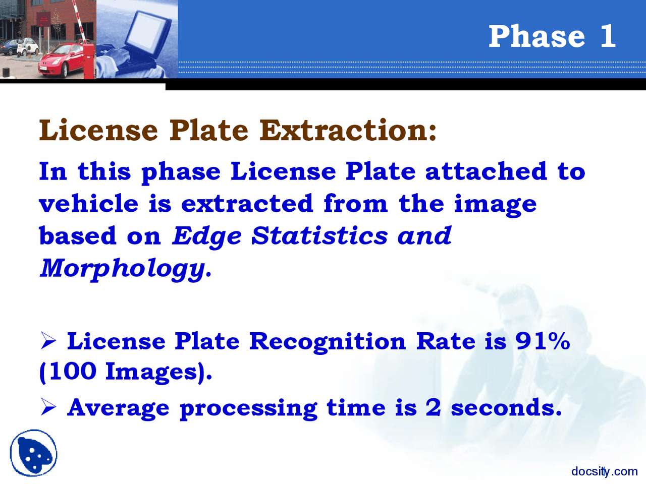 License Plate Recognition Progress 2 Computer Sciences And Applications