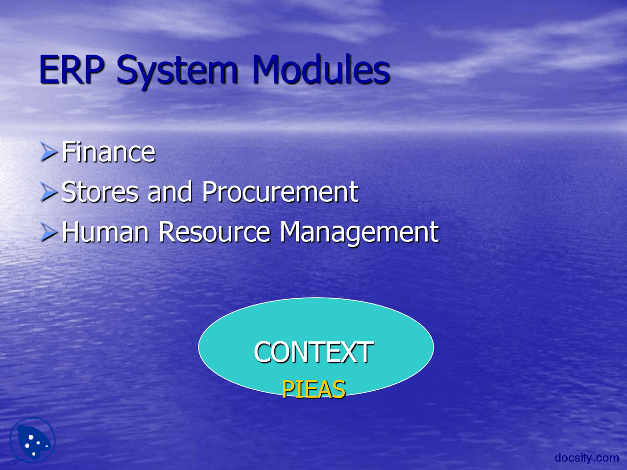 Erp System Modules Applications Of Computer Sciences Project