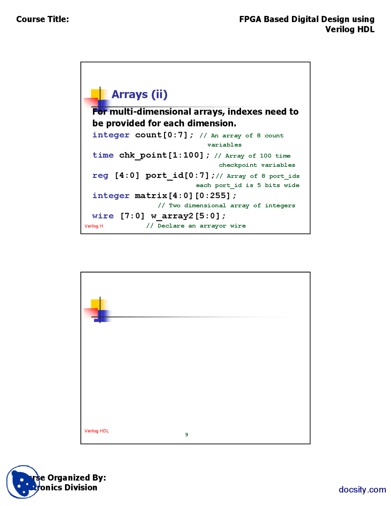 Design Methodology Verilog Hdl And Fpgas Lecture Slides Slides Verilog And Vhdl Docsity