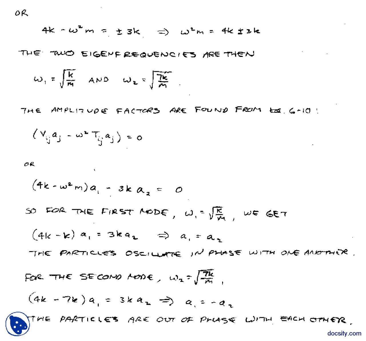 Oscillation Of Particles Quantum Physics Sloved Assignment Problems