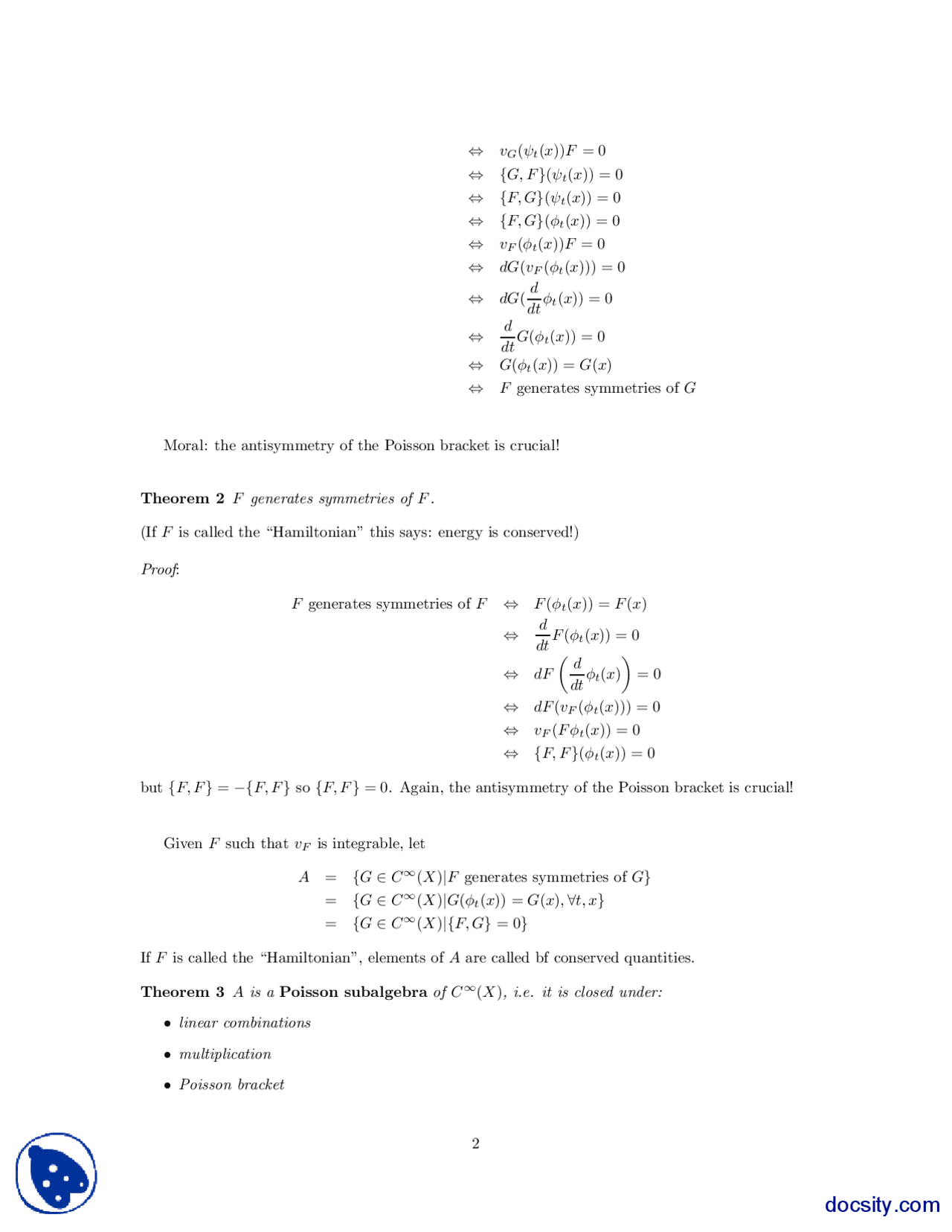 Symmetries And Conserved Quantities I Classical And Relativistic