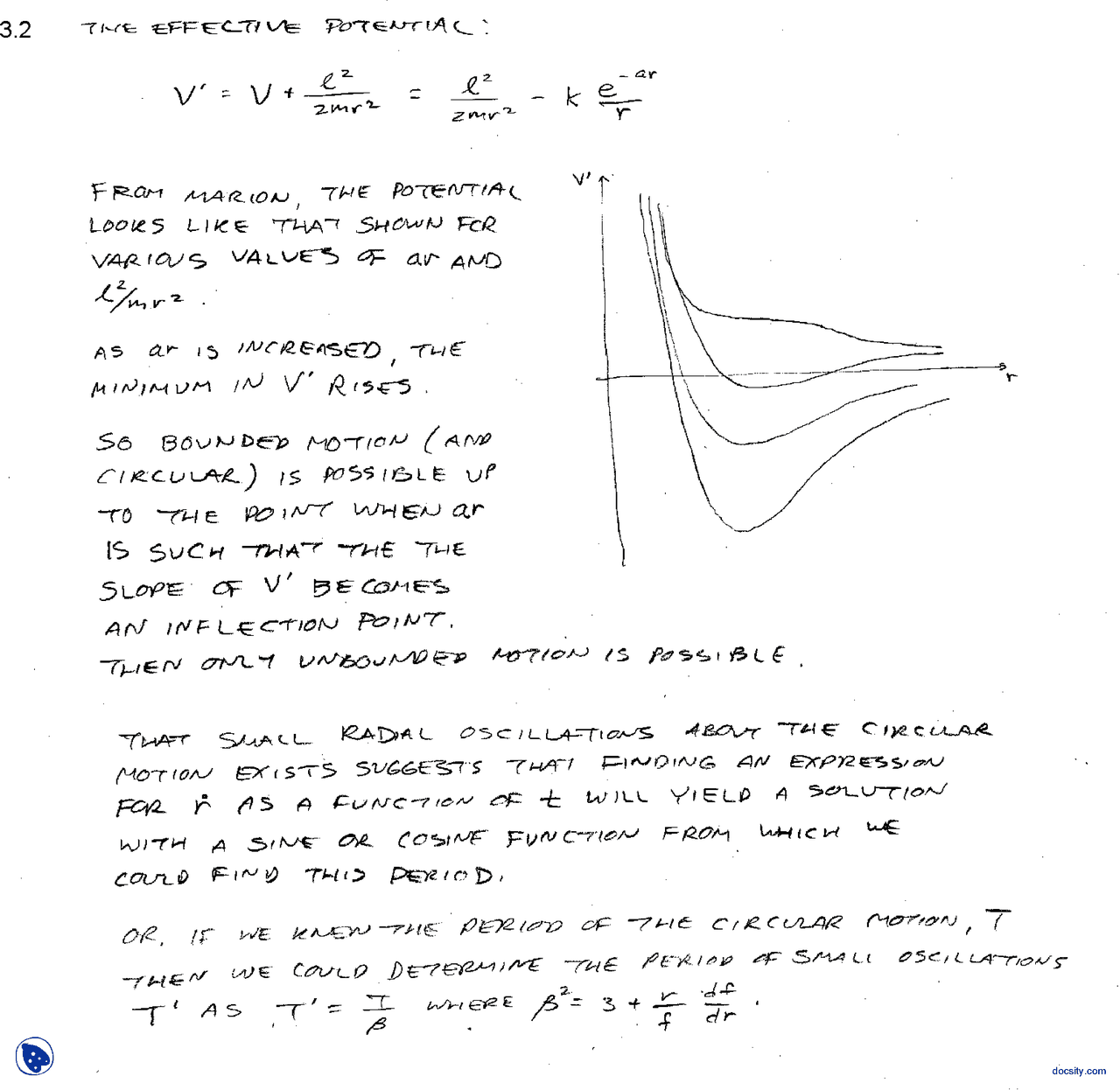 Effective Potential Advanced Quantum Physics Sloved Assignment Problems