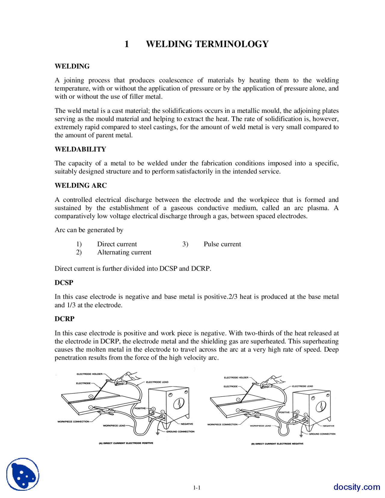 Welding Terminology-Welding-Lecture Handouts-Lectrue Handout ...