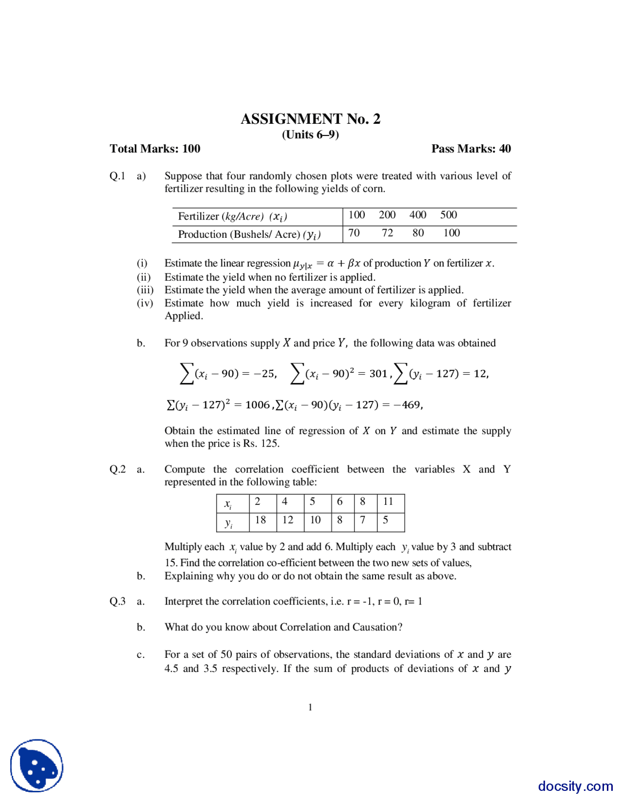 Stats Assignment Linear Regression Correlation Moving Averages And Comp Sci Exercises