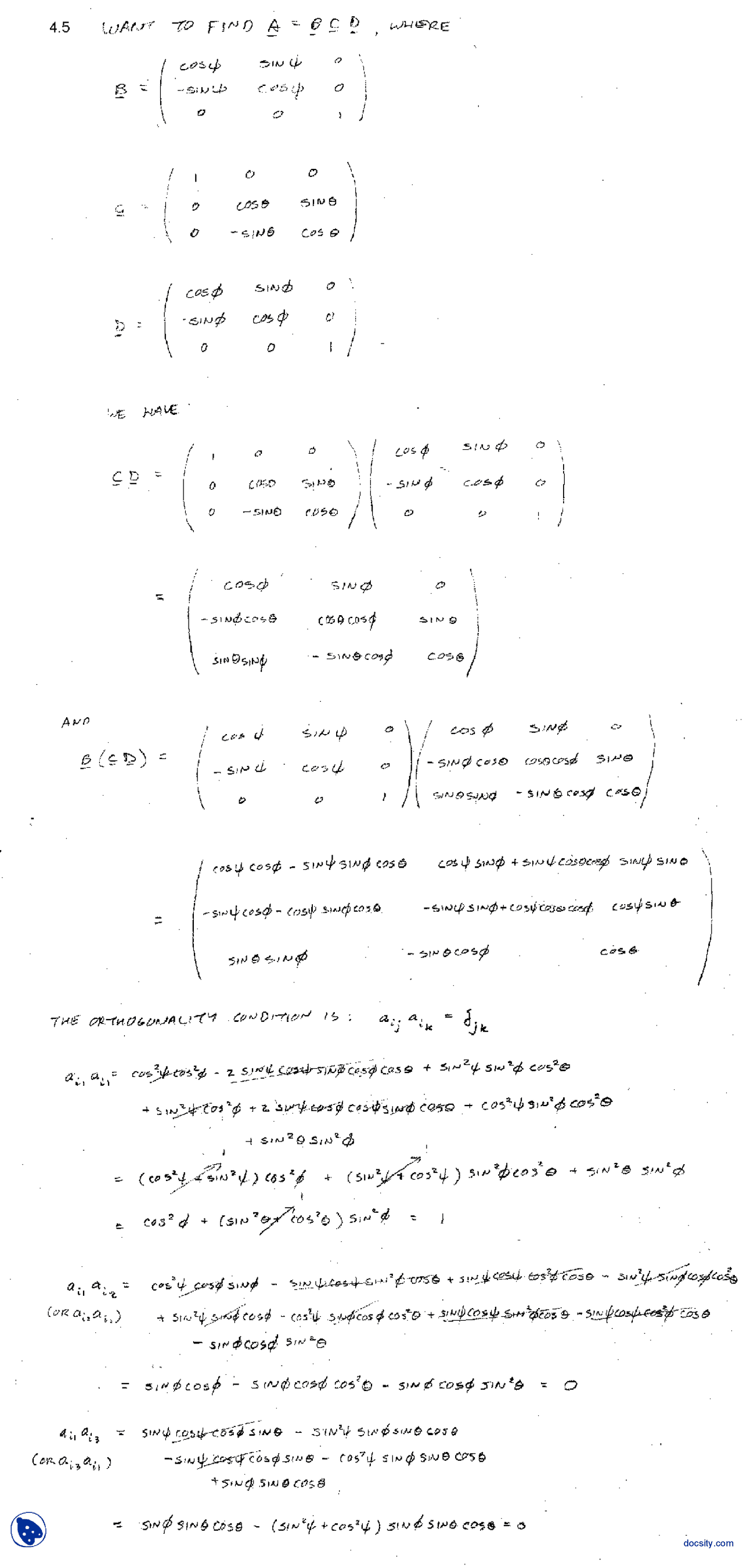 The Orthonormal Condition Part 1 Quantum Physics Sloved Assignment
