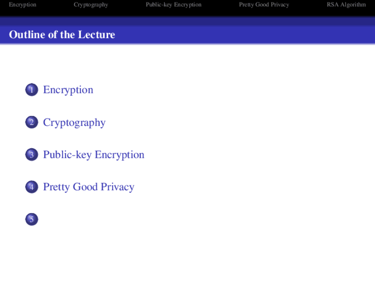 Encryption and Cryptography-System And Network Administration-Lecture Slides - Docsity