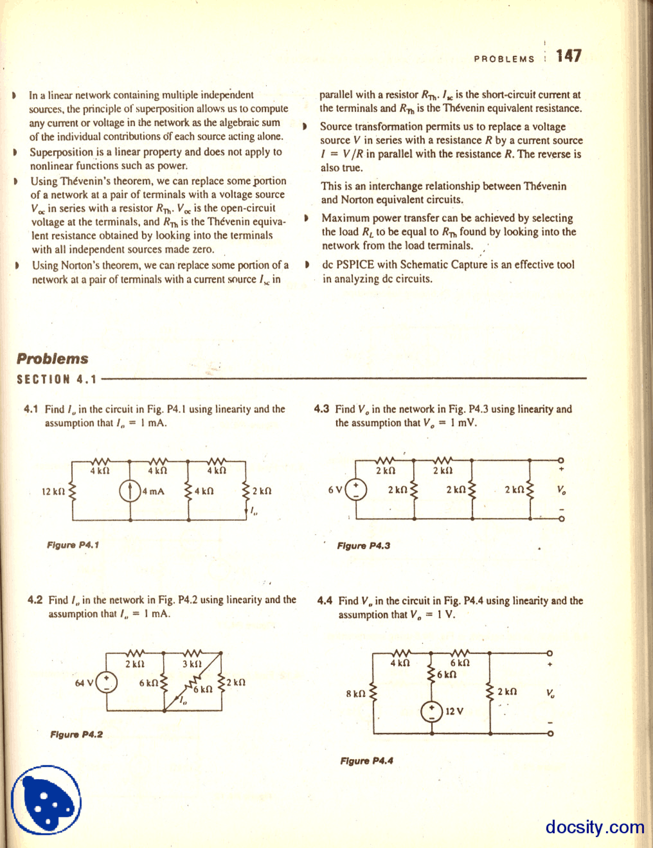 Networks Basic Electronics Assignment Docsity
