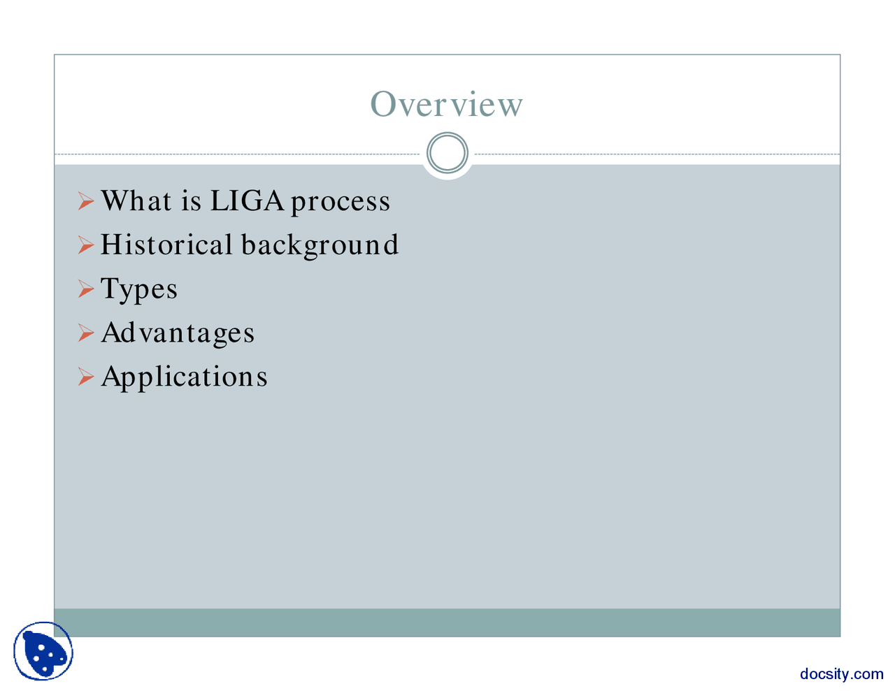 Liga Process-Mechanical Engineering-Project Presentation - Docsity