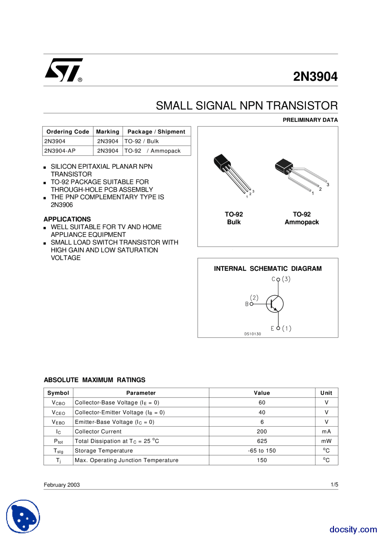 Small Signal NPN Transistor-Fundementals of Electronics-Lab Mannual ...