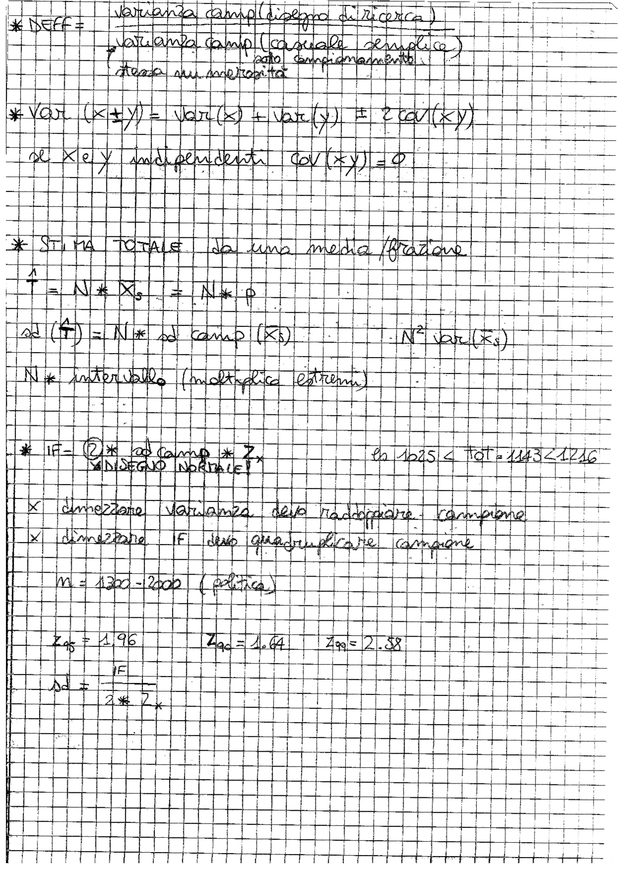 Schema Di Statistica Formulario 3 Formulari Di Statistica Docsity