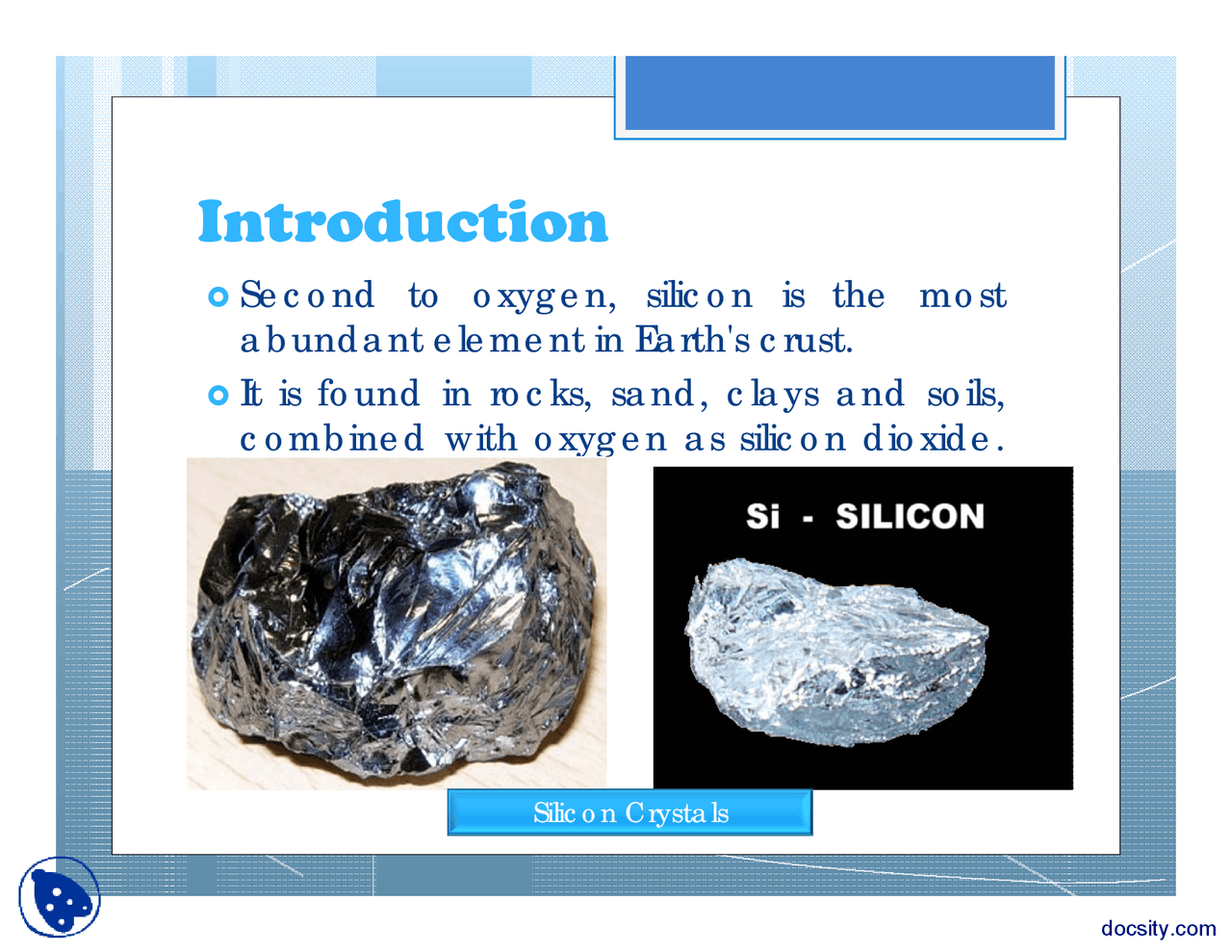 Silicon Processing part 1-Mechanical Engineering-Project Presentation - Docsity