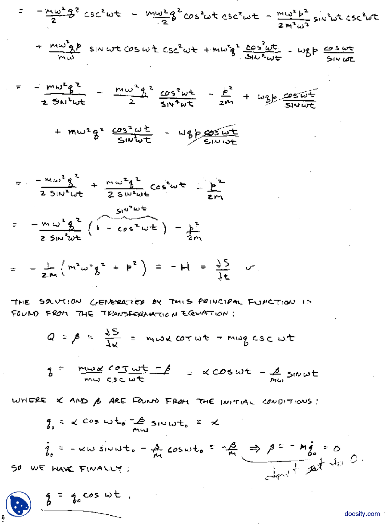Constant Coordinates Part 3 Advanced Quantum Physics Sloved Assignment