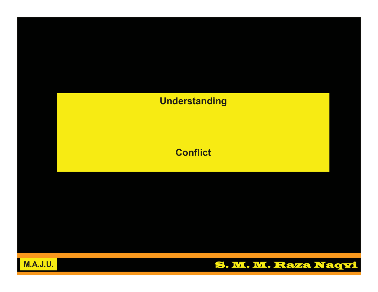 Understanding Conflict Part 1 Managment Principles Lecture Slides Docsity