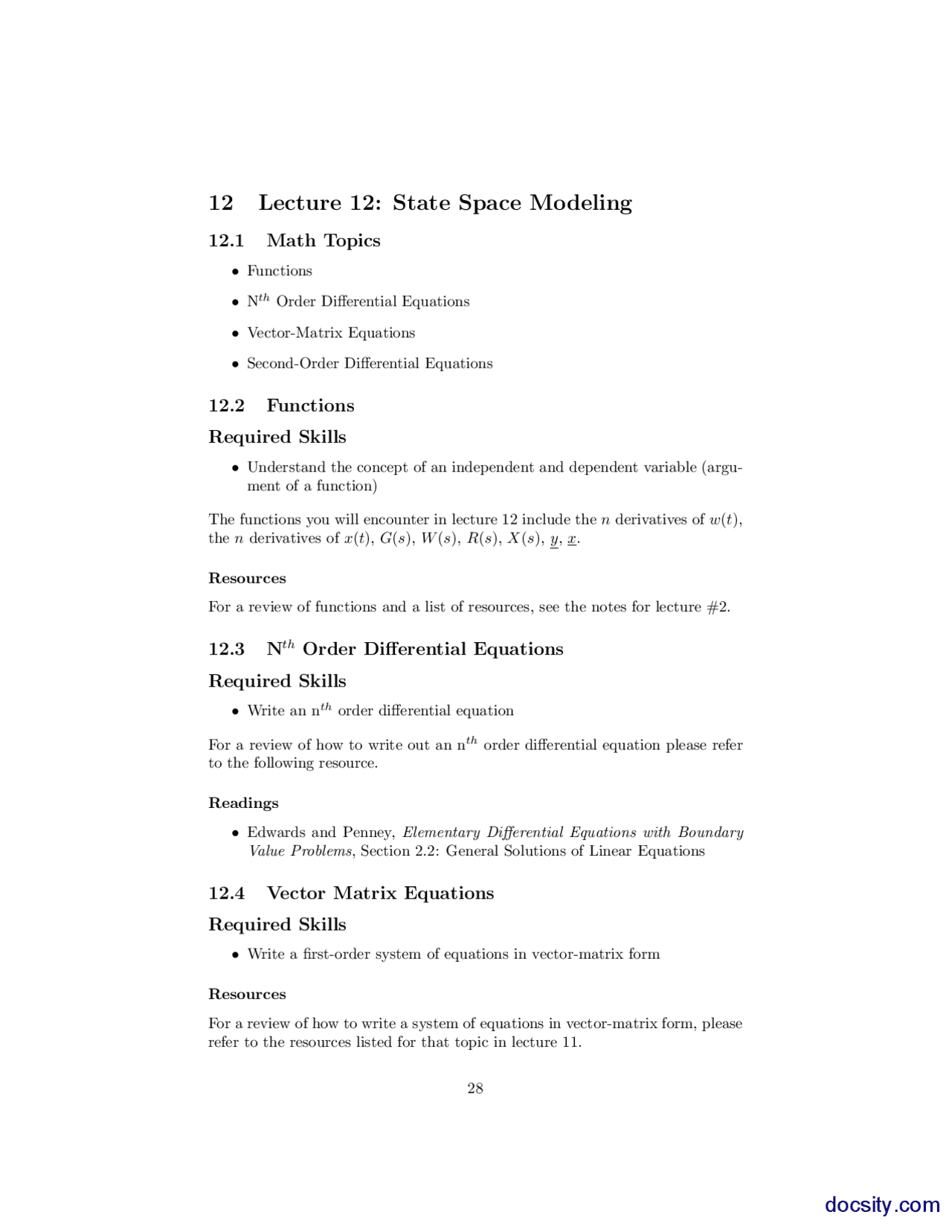 State Space Modeling Contents Control Systems Theory And Automation