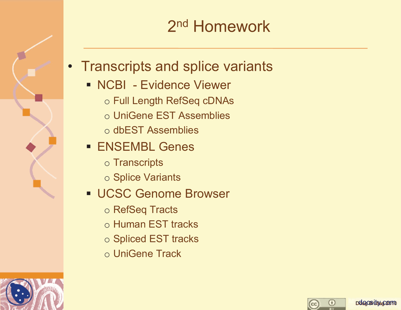 Protein Sequence Databases Part 1 Genotology Lecture Slides Docsity