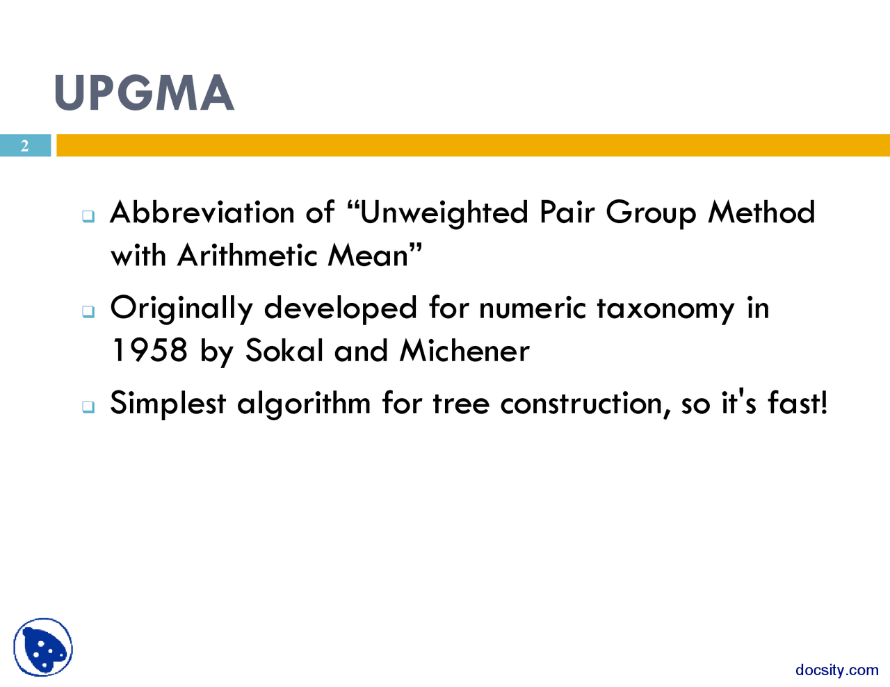 Phylogenetic Tree Construction Part 1 Proteomics Lecture Slides Docsity
