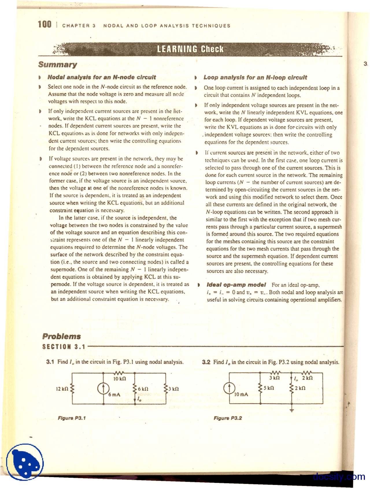 Nodal Analysis Basic Electronics Assignment Docsity