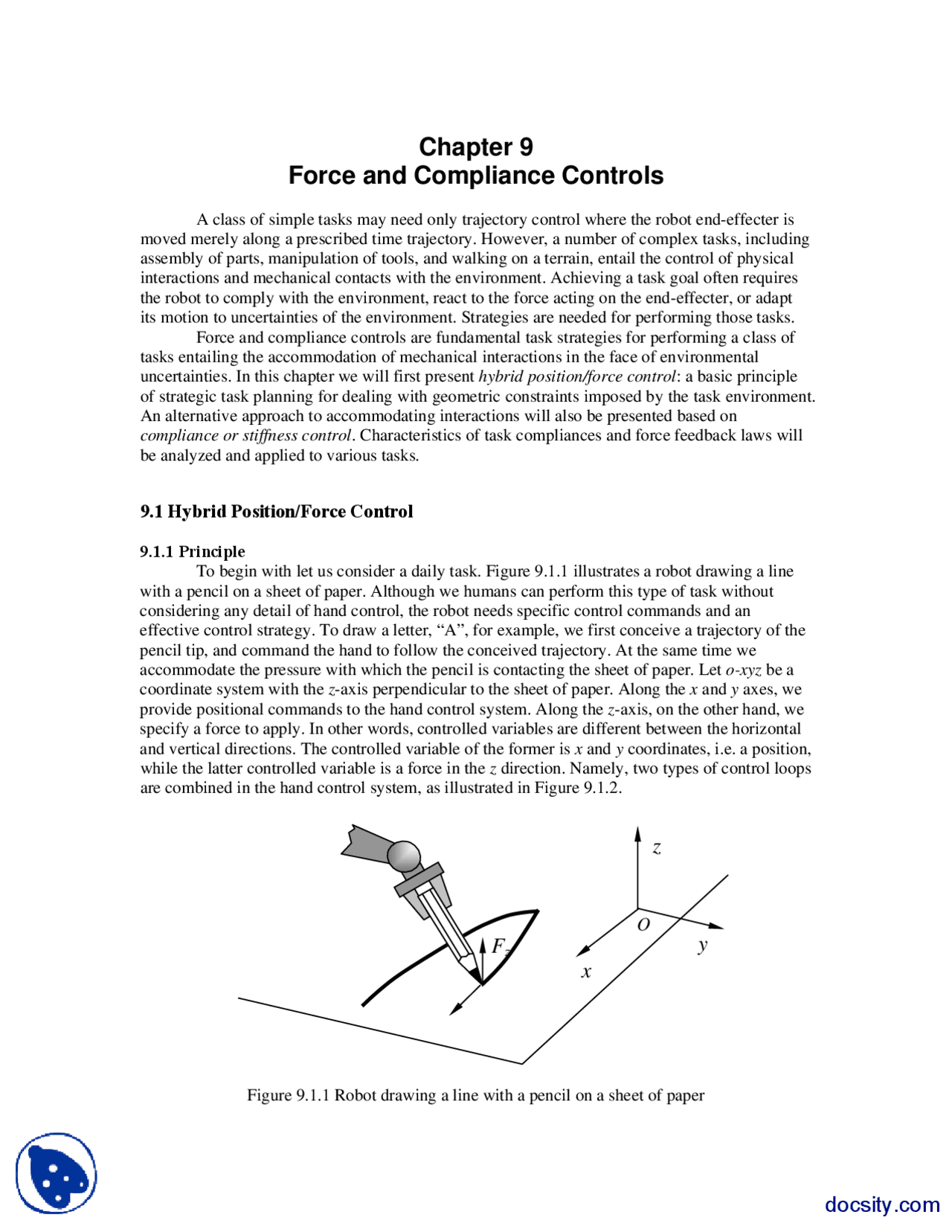 Force and Compliance Controls-Modern Robotics-Lecture Handouts ...