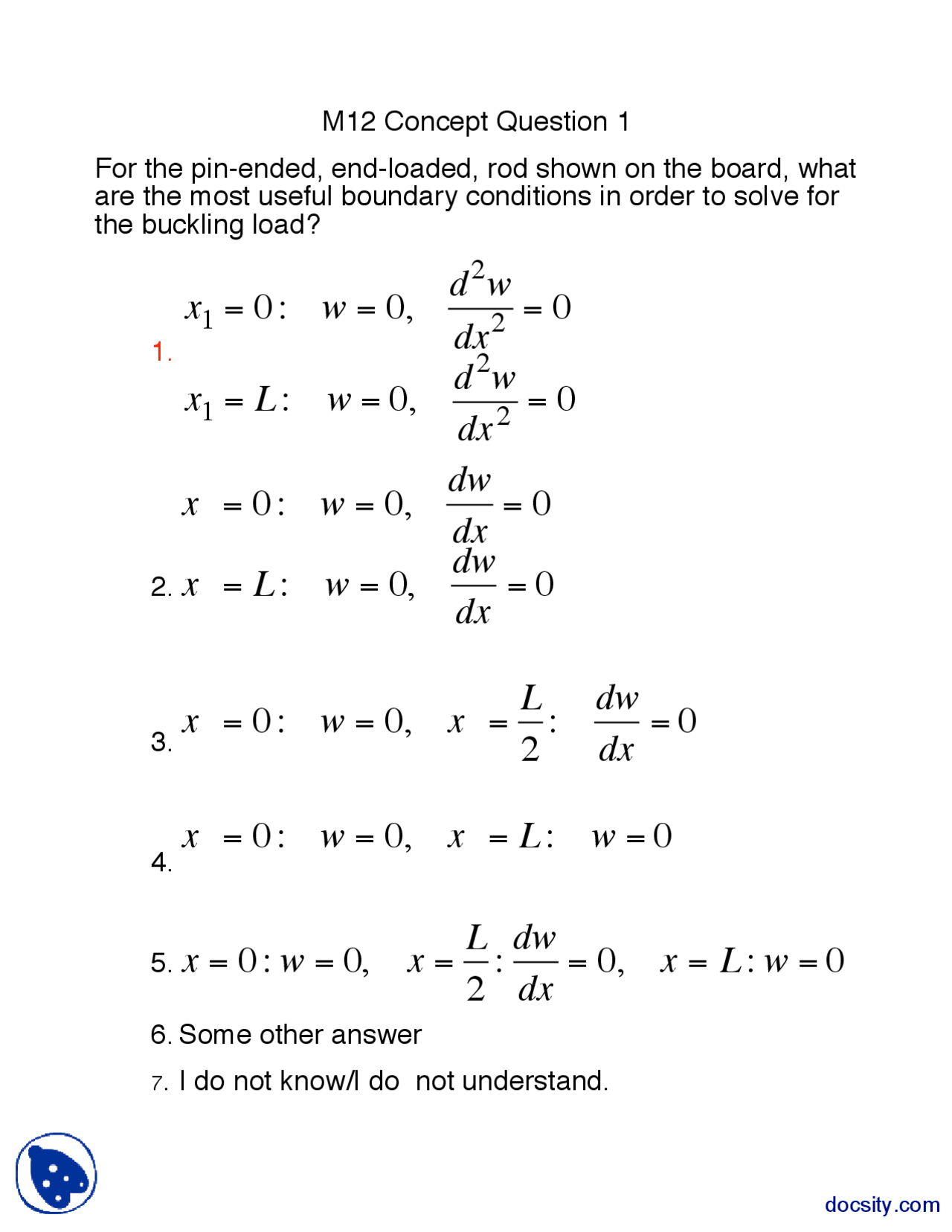 Concept Question Part 14 Structure Of Materials Lecture Handout Docsity