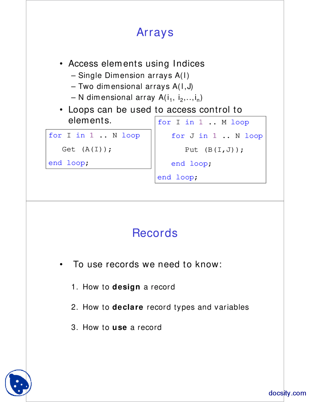 Arrays-Aeronautical Engineering And Computer Programming-Lecture Slides ... Arrays-Aeronautical Engineering And Computer Programming-Lecture Slides ...