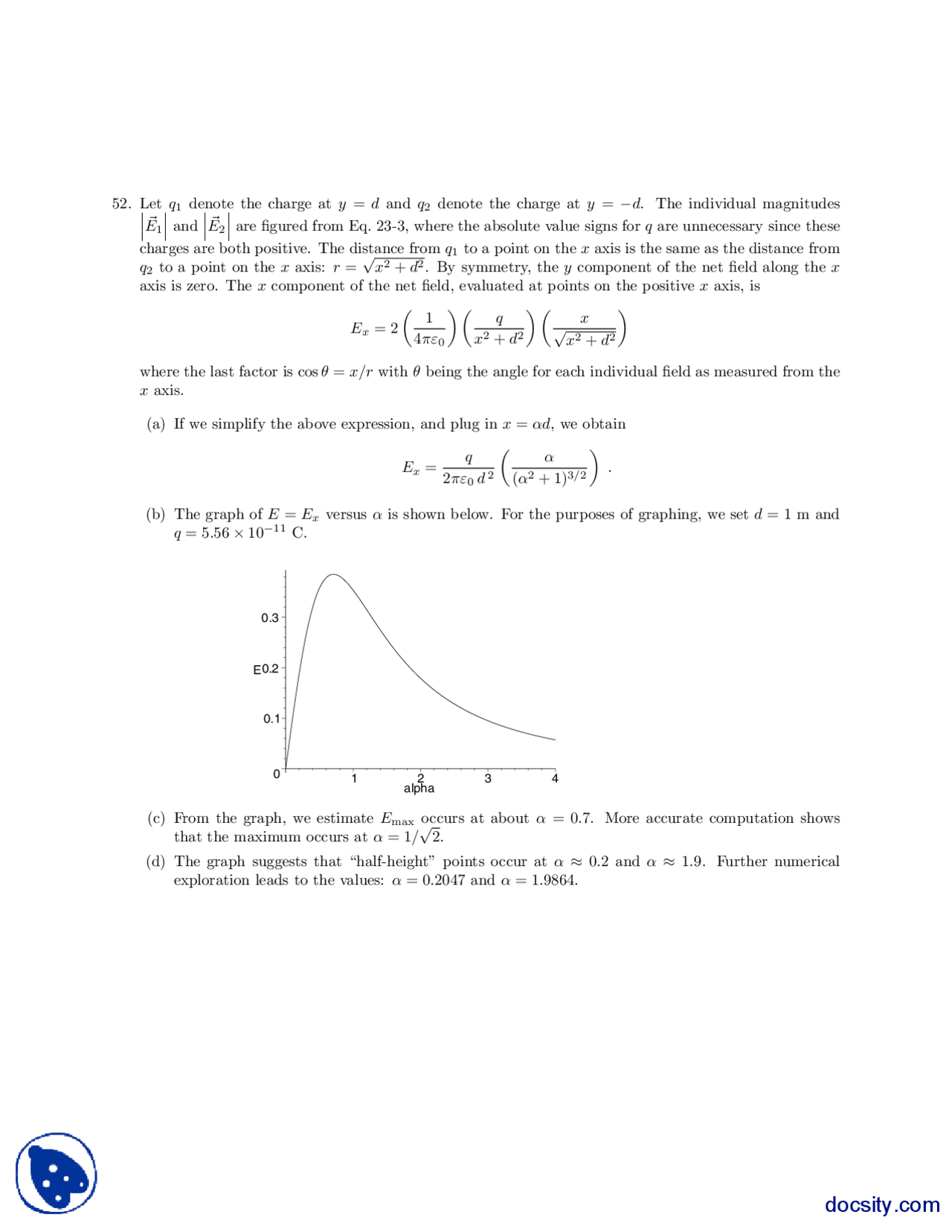 Evaluating the Individual Magnitude Field: Sample Solved Problem - Docsity