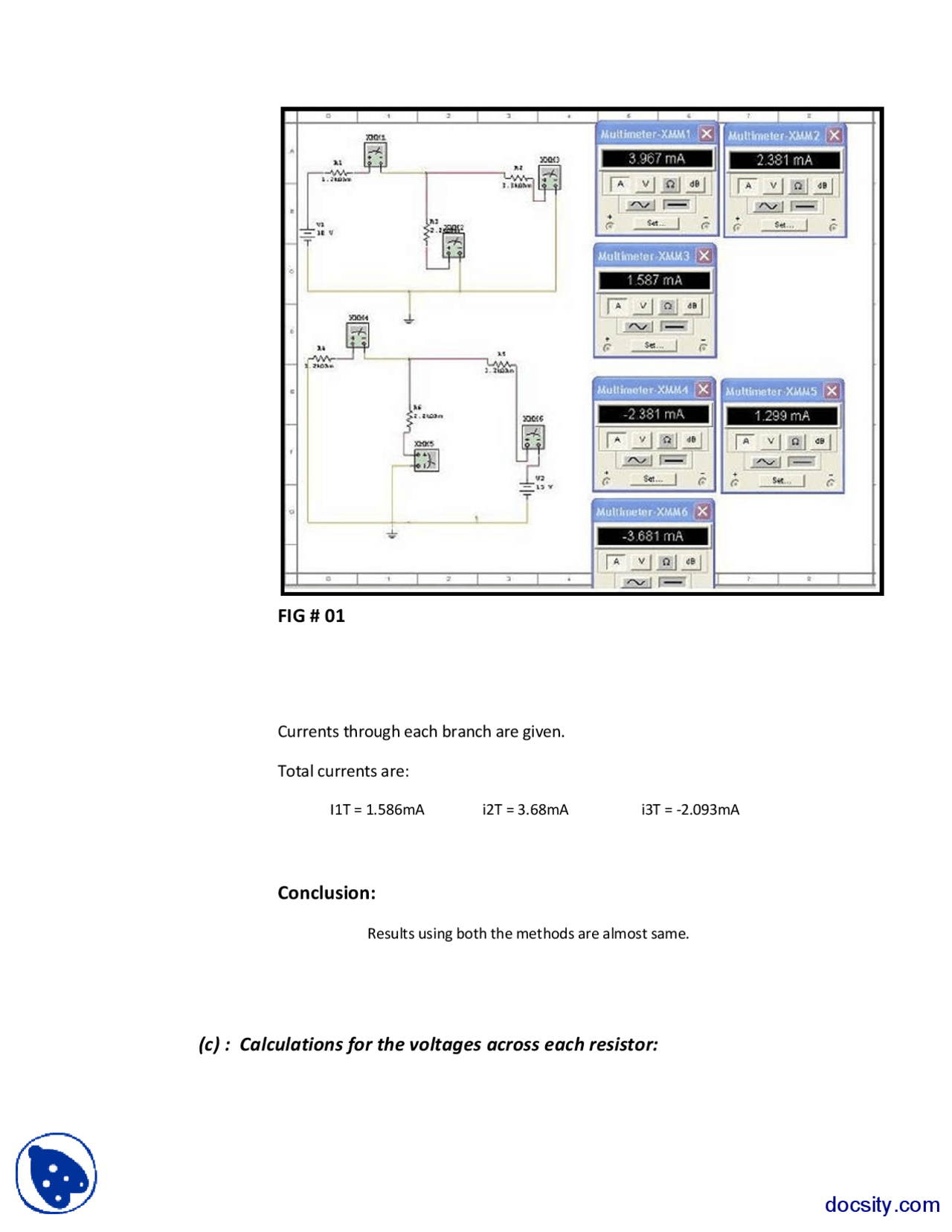 Simple Rlc Circuit Analysis Electrical Circuit Analysis Lab Handout