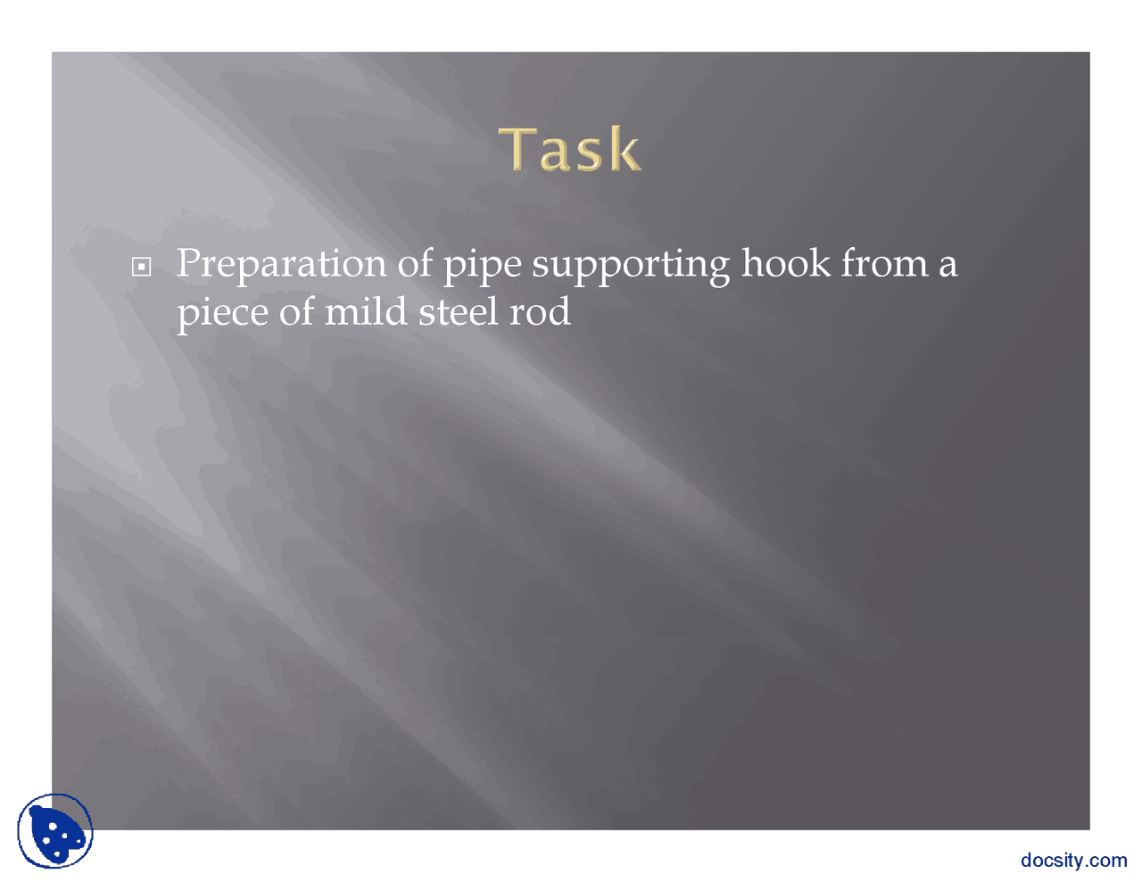 Smithy Workshop Part 1-Workshop Practice-Lecture Slides - Docsity