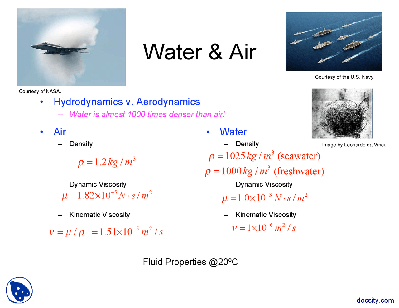 Hydrodynamics Fundamentals Of Design And Environment Handout Docsity